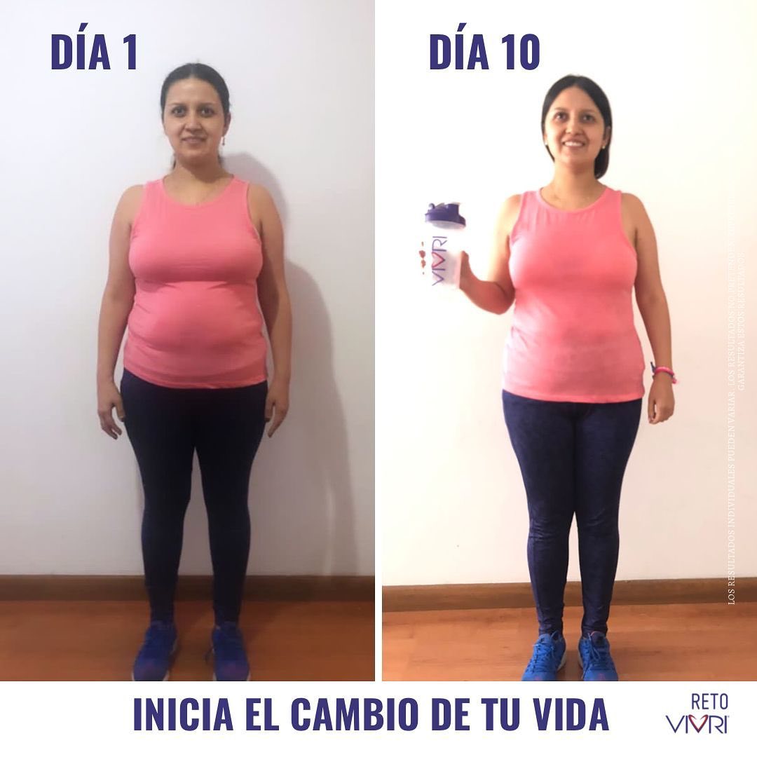 Reto VIVRI 10 días antes y después - Reto Bienestar